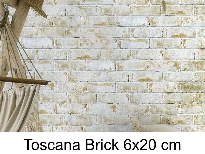 Wall tiles, brick look - Brick 20 - 6x20 cm - NANDATILES